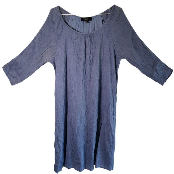 NAIF | Dresses | Naif 34 Sleeve Midi Sheath Dress Womens Size Xl Blue ...